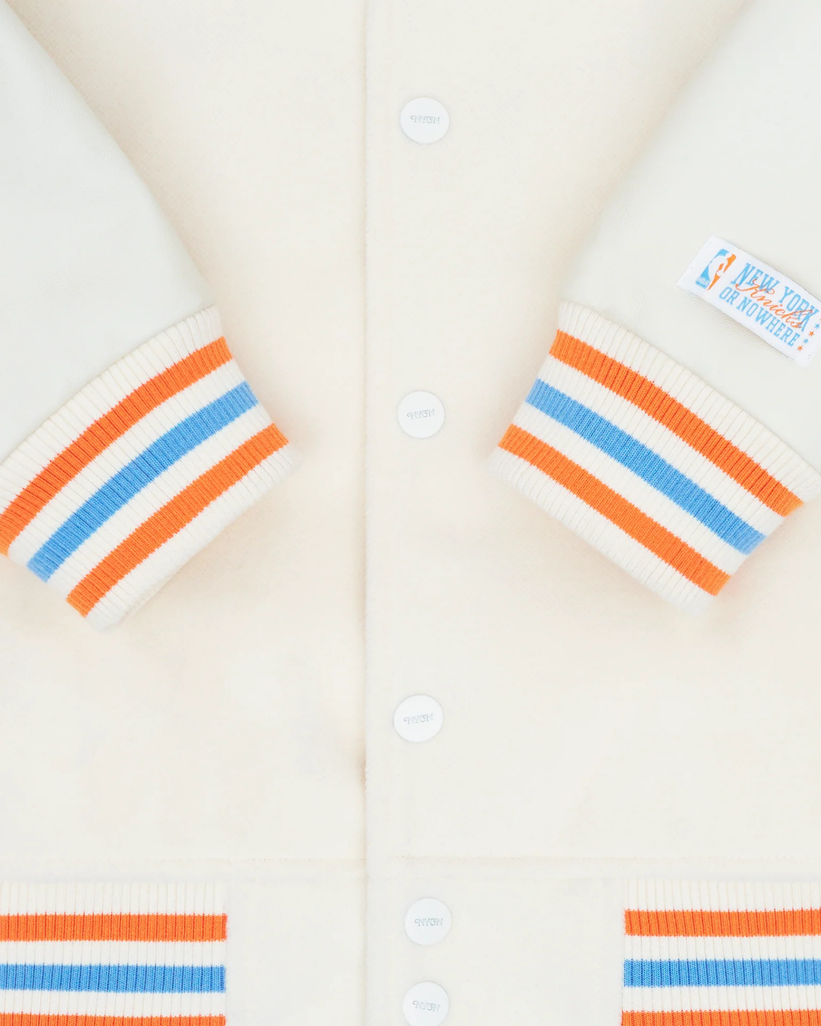 Knicks Motto Varsity Jacket – New York or Nowhere®